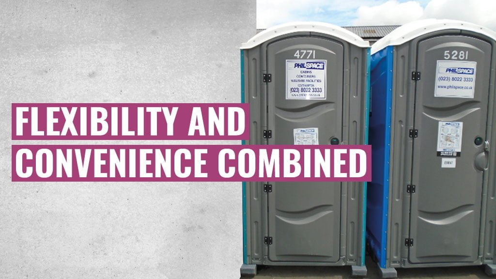 Single Portable Site Toilets Sale & hire | Philspace, Hampshire UK